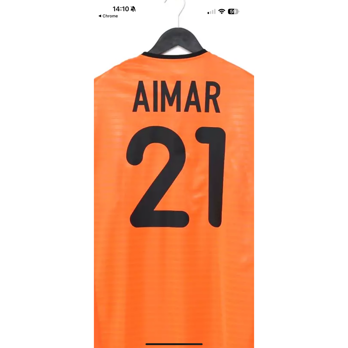 Valencia 2001/02 Aimar Away Name Set – OJ's Football Shirt Restorations