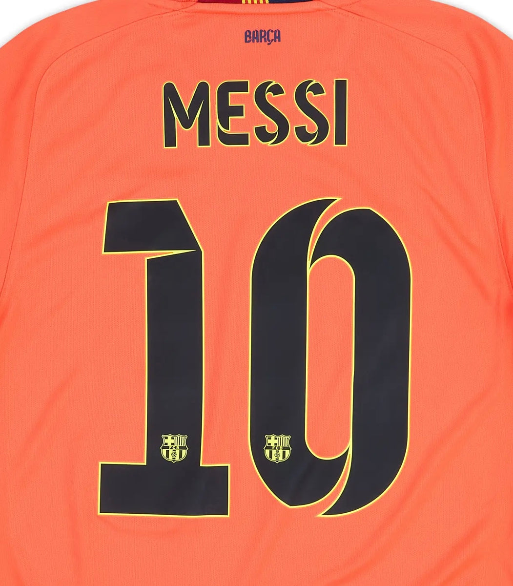 Barcelona 2014/15 Away Messi Name Set – OJ's Football Shirt Restorations