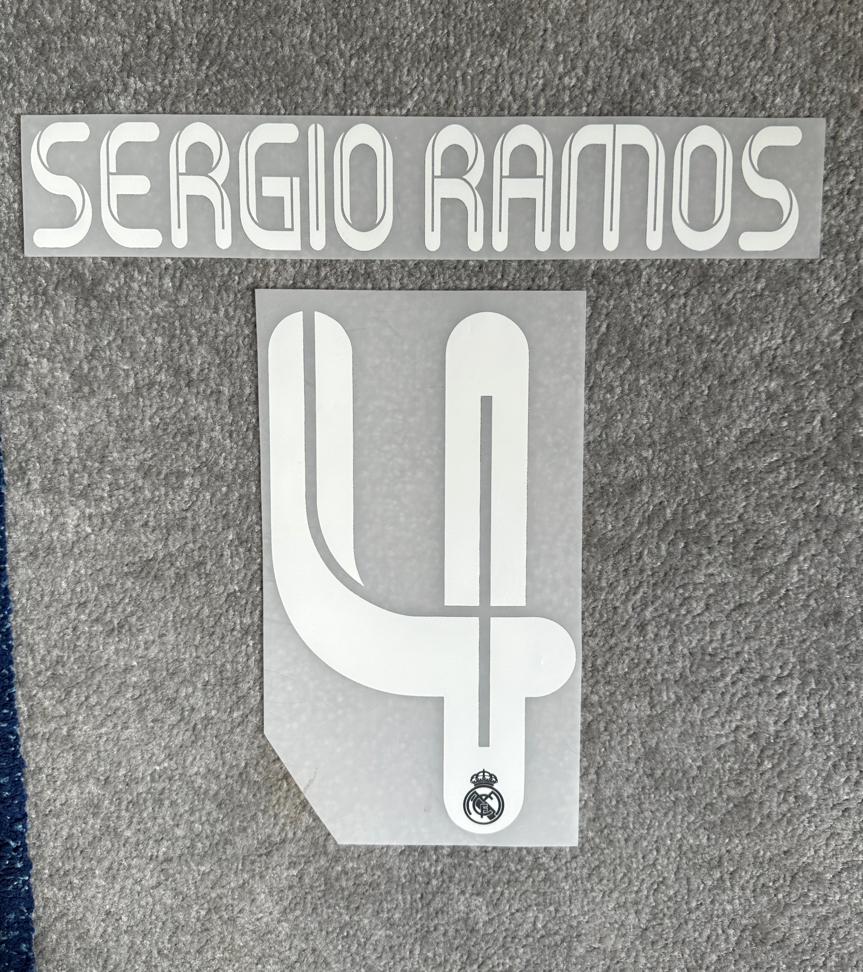 Real Madrid 2010/11 Away Sergio Ramos Name Set – OJ's Football Shirt ...