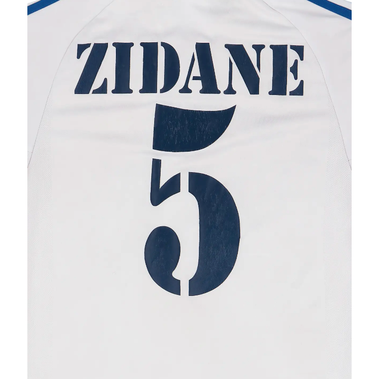 Real Madrid 2000/02 Home Zidane Name Set (Navy) – OJ's Football Shirt ...
