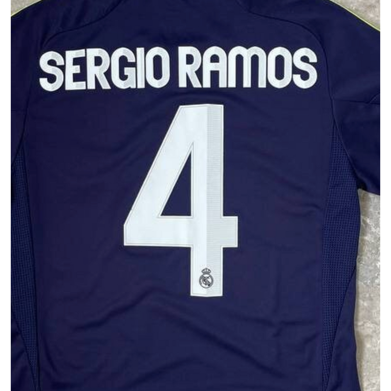 Real Madrid 2012/13 Away Sergio Ramos Name Set – OJ's Football Shirt ...