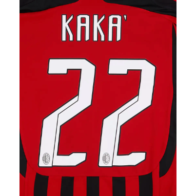 AC Milan 2007/08 Home Kaka Name Set – OJ's Football Shirt Restorations